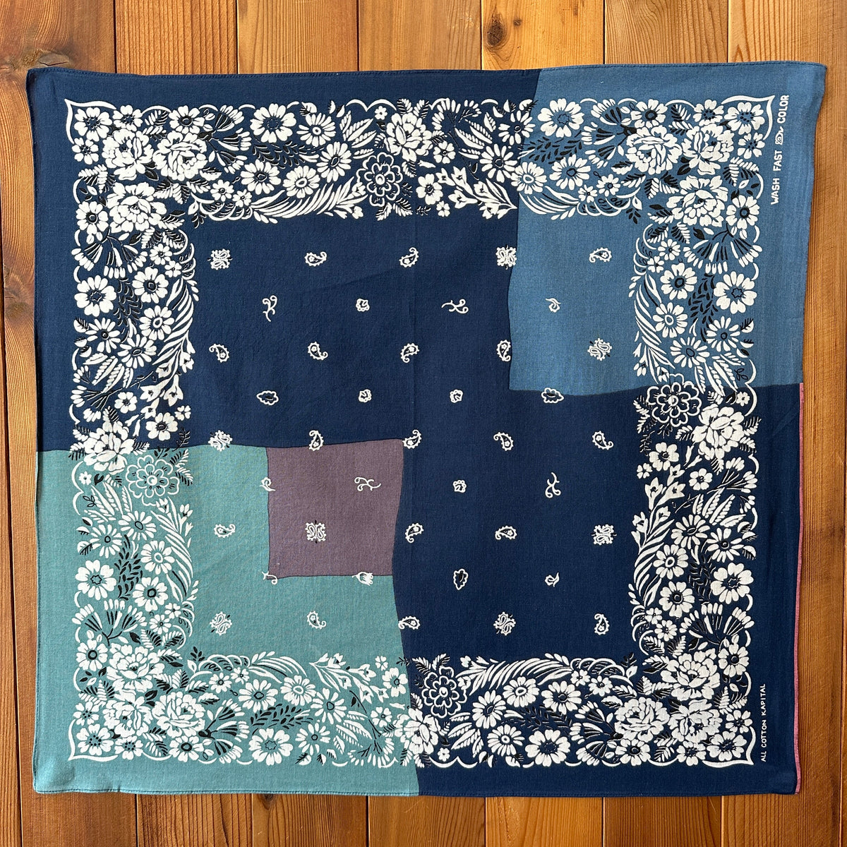 Kapital Garden Patchwork Bandana - Navy – Cotton Sheep